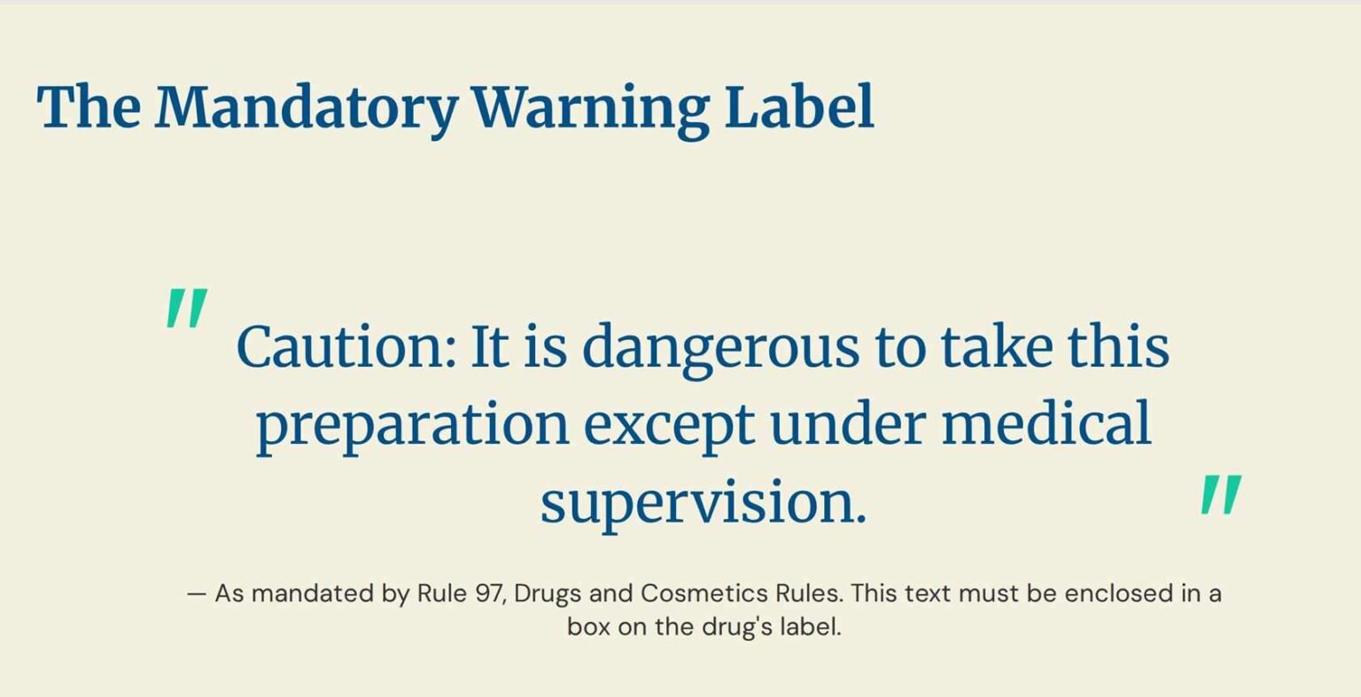 Schedule-G Drugs List: Warning Labels and Medical Uses.
