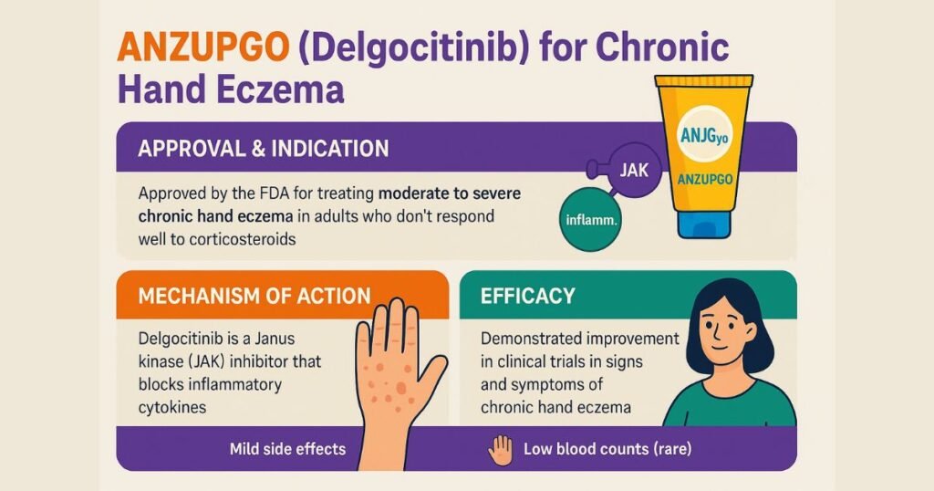 ANZUPGO Delgocitinib for Chronic Hand Eczema – FDA Approved Topical JAK ...